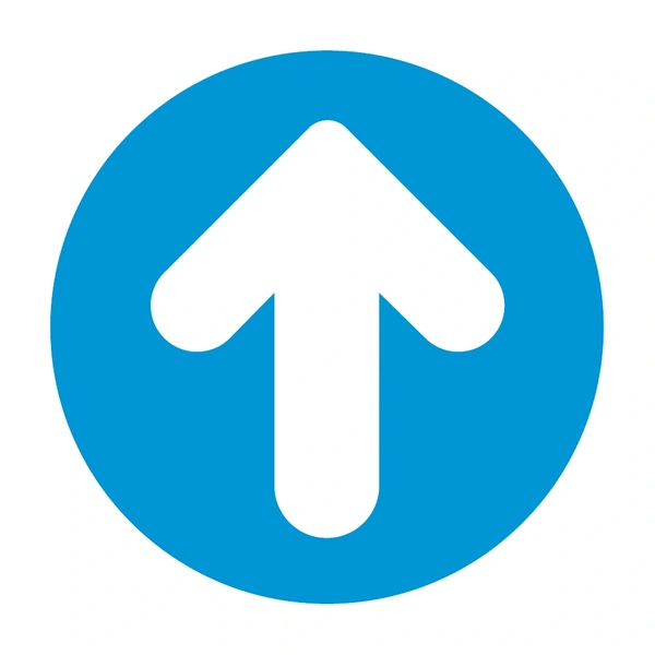 Arrow Circle Floor Sticker | Bulpitt Print Ltd